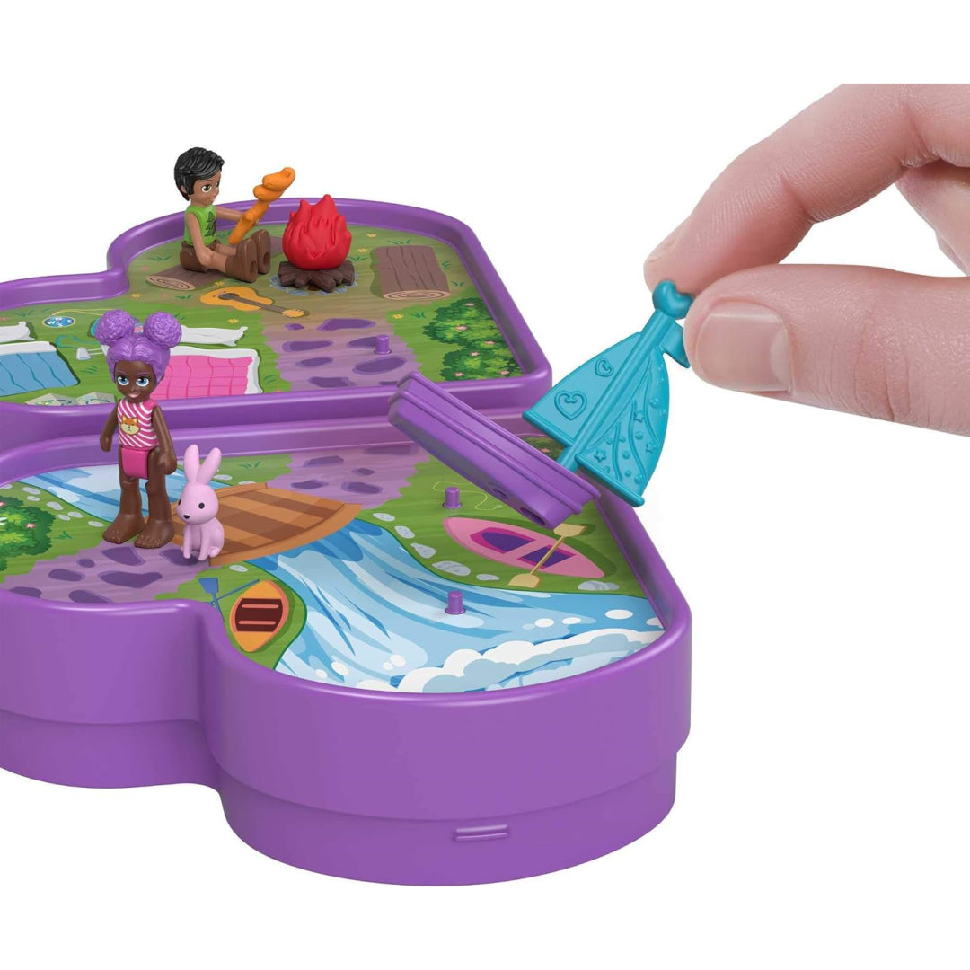 Polly Pocket Polly Friends Camping Heart Shaped Playset