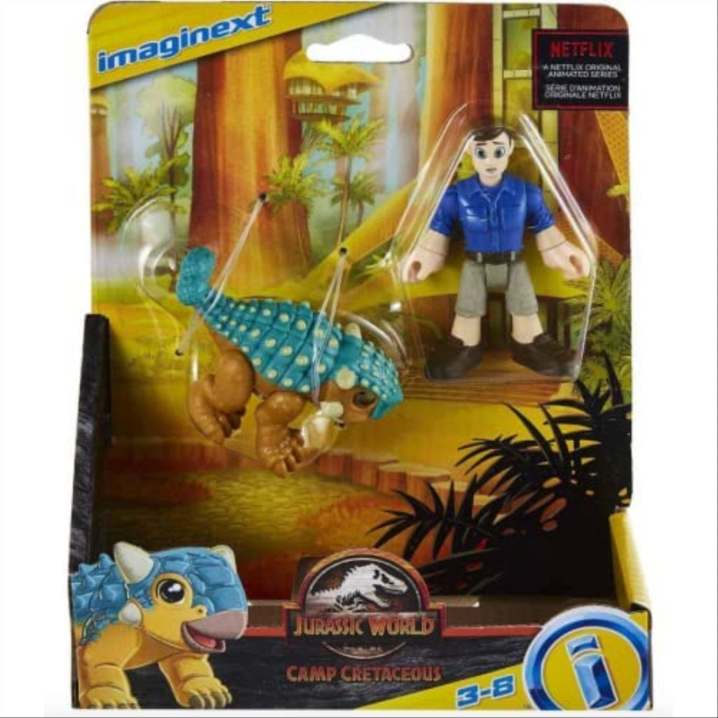 Jurassic World Imaginext Camp Cretaceous Bumpy & Ben Figure – Maqio
